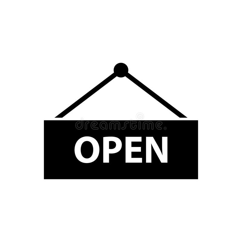 Open Closed Icon Flat Vector Template Design Trendy Stock Vector ...