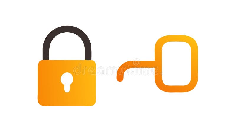Open and Closed Lock Icons, Security Symbol, Padlock Safety, Vector ...