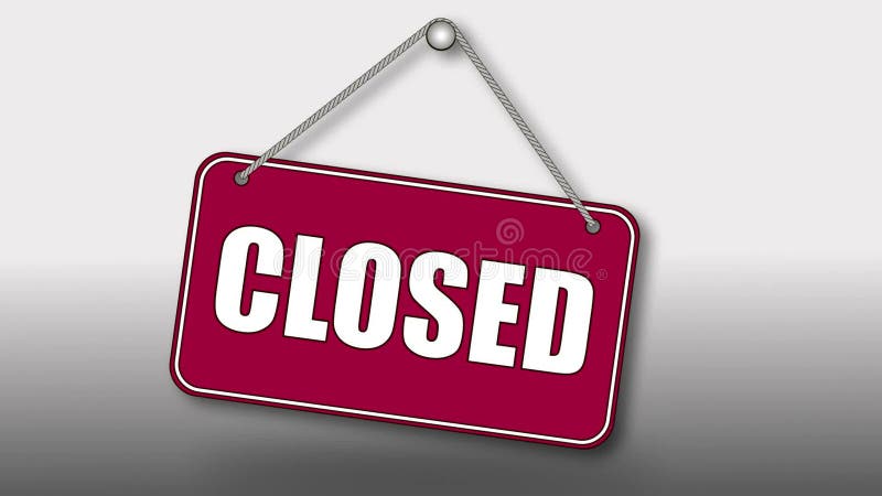 We are Closed To we are Open Page Turning 4K Animation with Black and ...