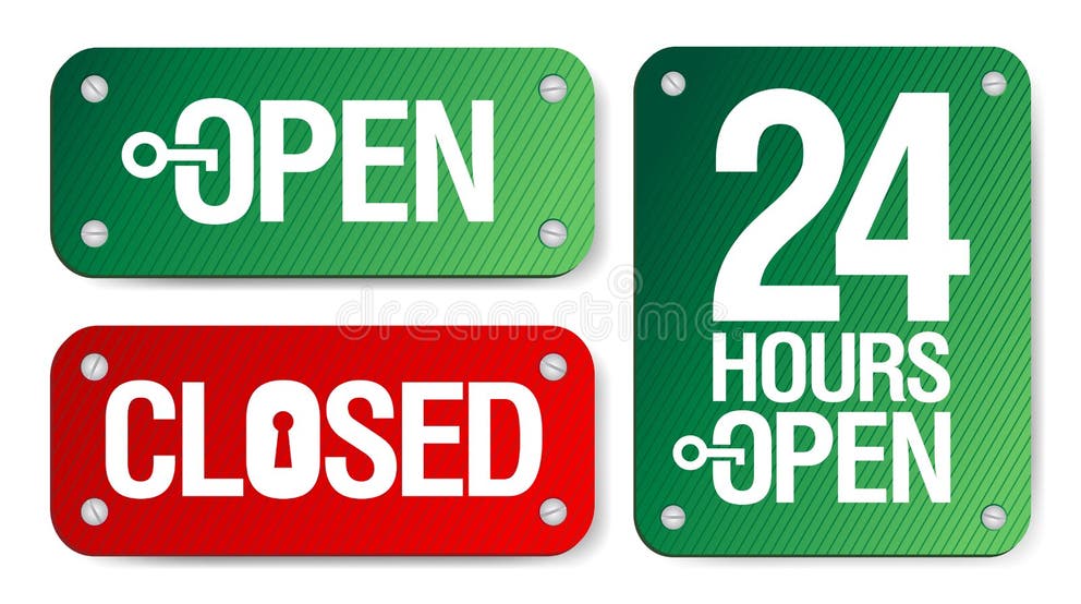 Open Closed Hours Stock Illustrations – 1,415 Open Closed Hours Stock ...