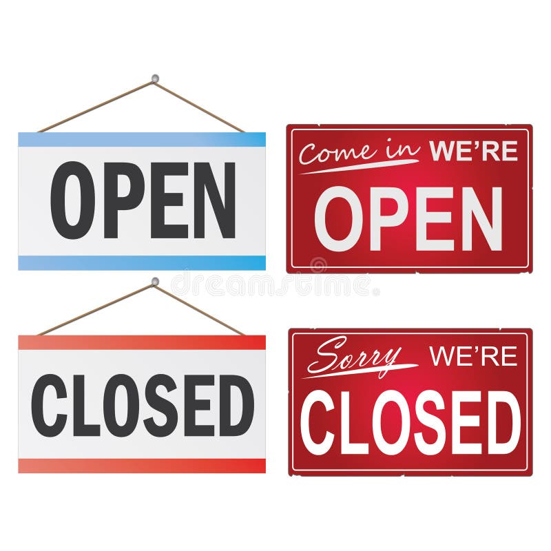 Worn_out_open_signs stock vector. Illustration of scratch - 11930699