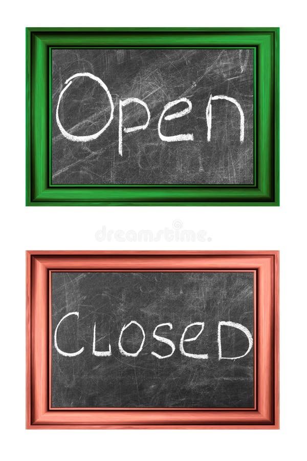 Open and closed signs stock photo. Image of financial - 24514004