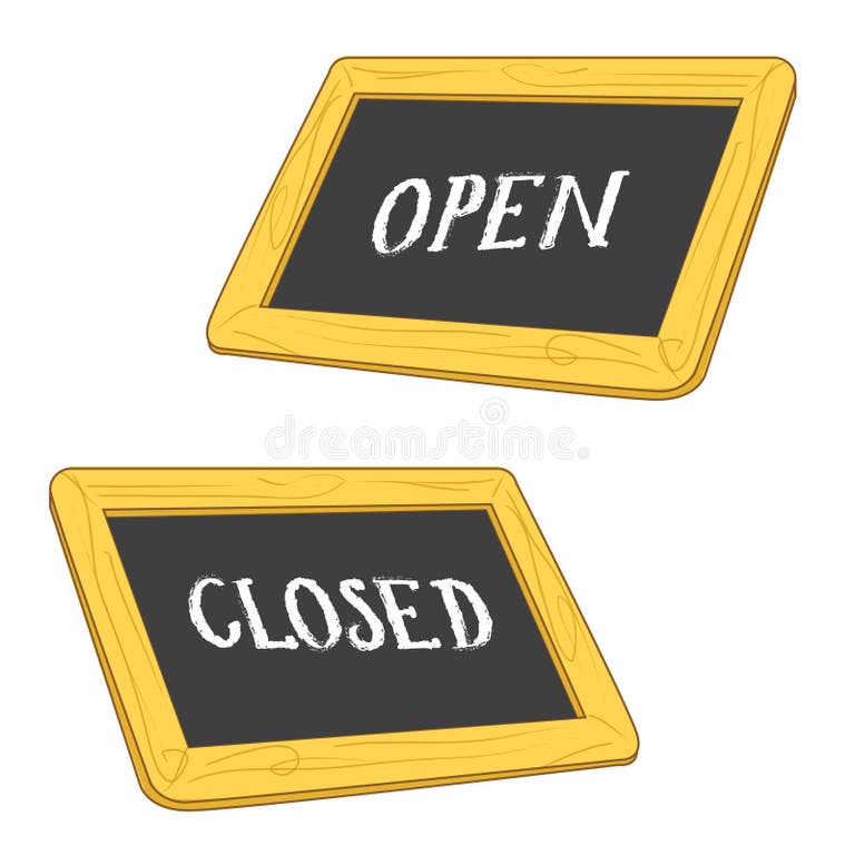 Chalkboard Closed Sign Stock Illustrations – 333 Chalkboard Closed Sign ...
