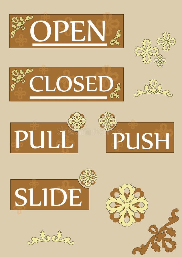 Open and closed two stock vector. Illustration of business - 51298394