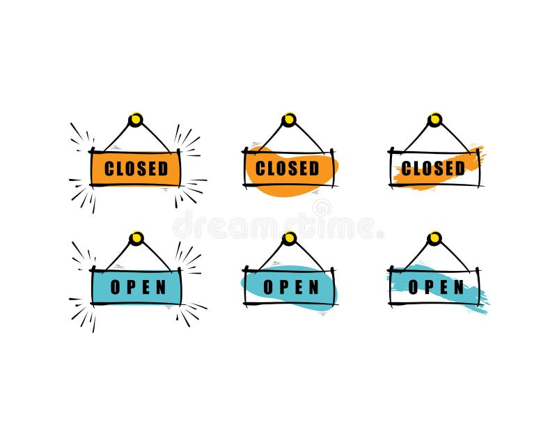 Closed on White Background in Vector Illustration Stock Vector ...