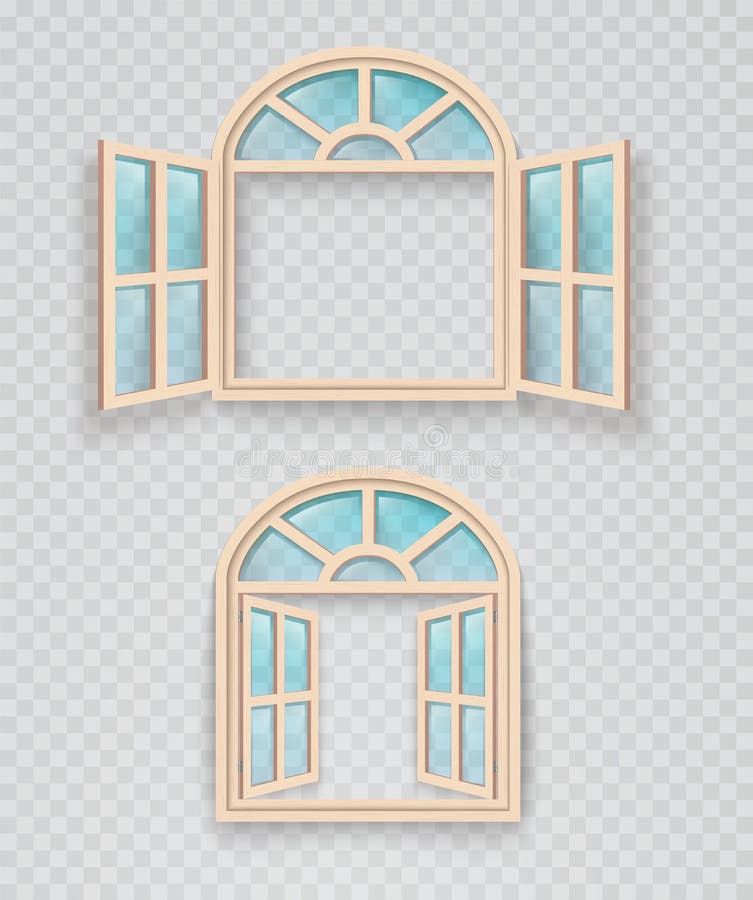 Windows. Outdoor Home Exterior Objects Wooden Stylish Window Frames ...
