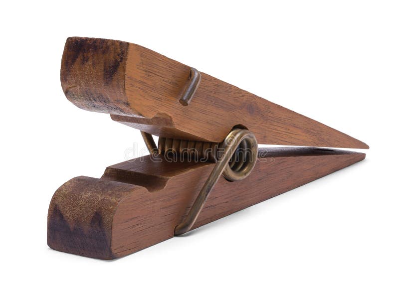 Open Clothes Pin stock image. Image of antique, white - 174063973