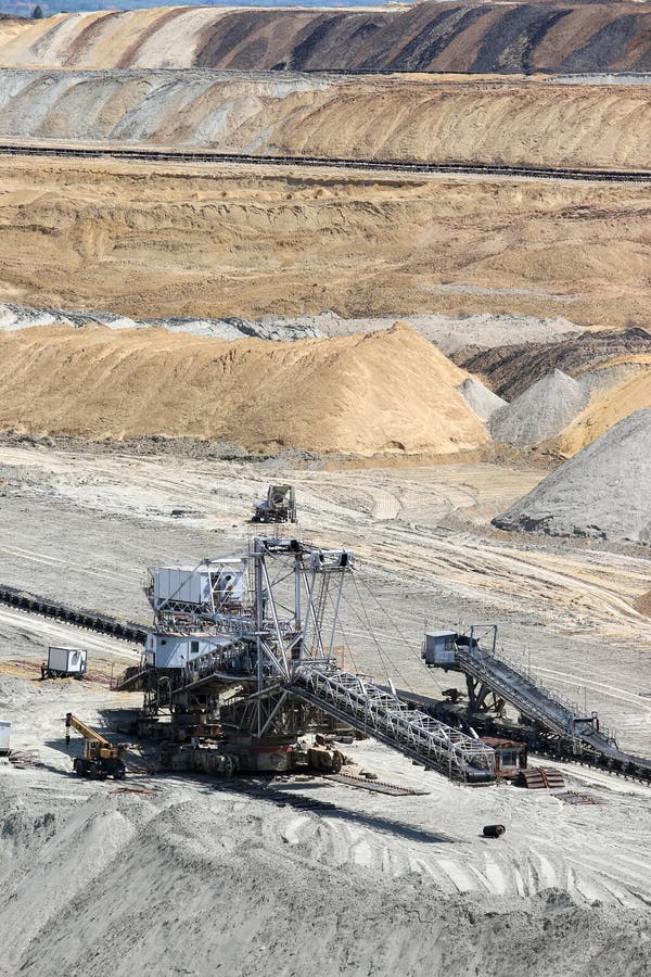 Open Pit Coal Mine with Excavators and Machinery Kostolac Serbia Mining ...