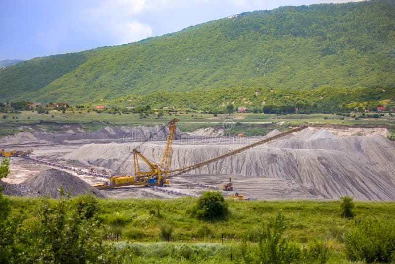 Open Pit Coal Mining, Sangatta, Indonesia Stock Photo - Image of ...