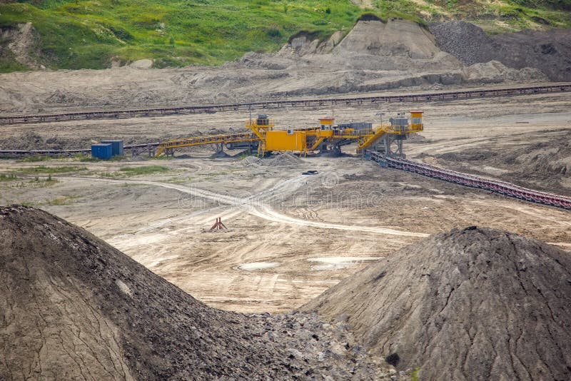 Open Pit Coal Mine with Excavators and Machinery Kostolac Serbia Mining ...