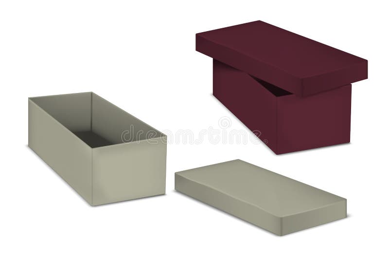 Open Color Cardboard Boxes Stock Illustrations – 854 Open Color ...