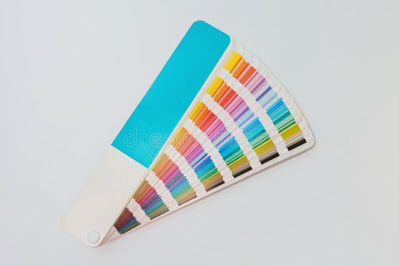 Open Color Guide Swatch Isolated on White Background Stock Image ...