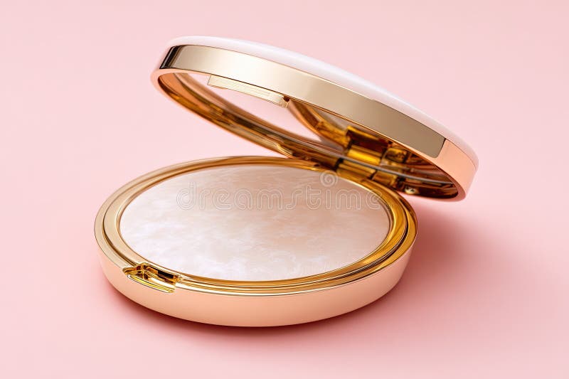 Luxurious Compact Powder stock illustration. Illustration of beige ...