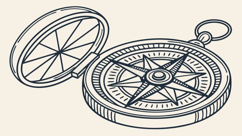 Open Compass, Navigation and Exploration, Vector Design Generative AI ...