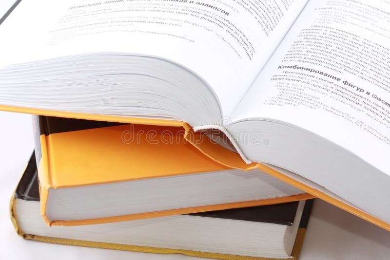 Open computer book stock image. Image of print, coding - 9544751