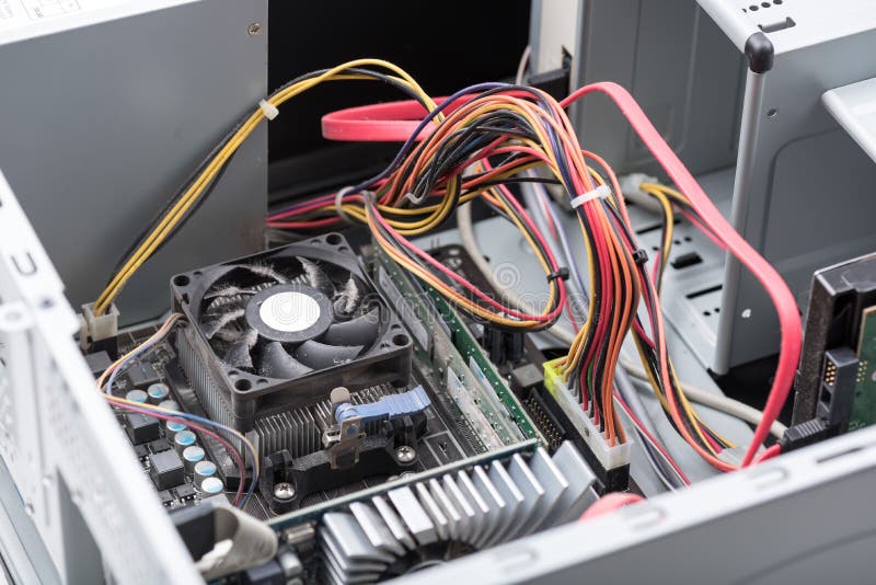 Computer assembly stock image. Image of connection, assembly - 58838947