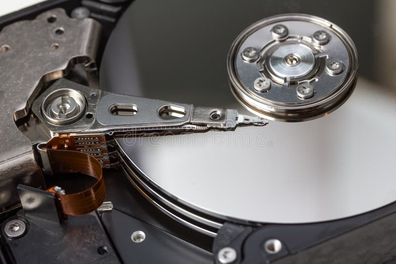 Open computer hard disk stock photo. Image of closeup - 39917562