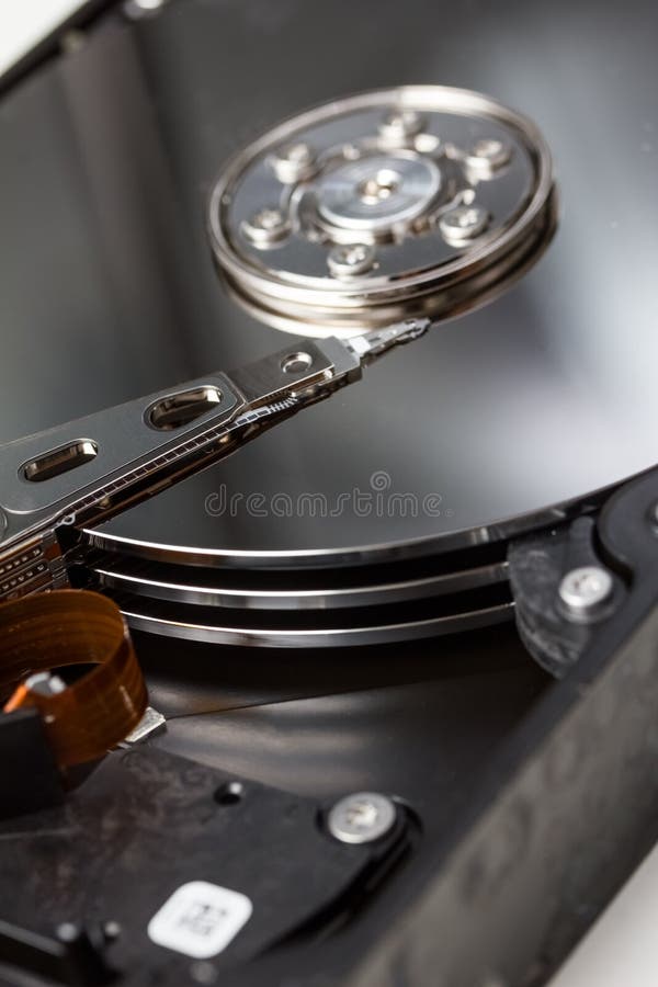 Open computer hard disk stock image. Image of device - 39917579