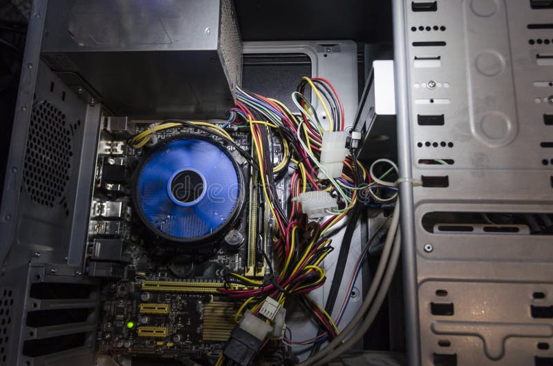 Open Computer Power Supply Unit with Dust Stock Photo - Image of heat ...