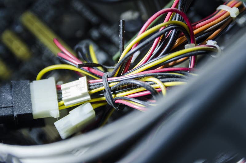 Open Computer Power Supply Unit with Dust Stock Image - Image of blue ...