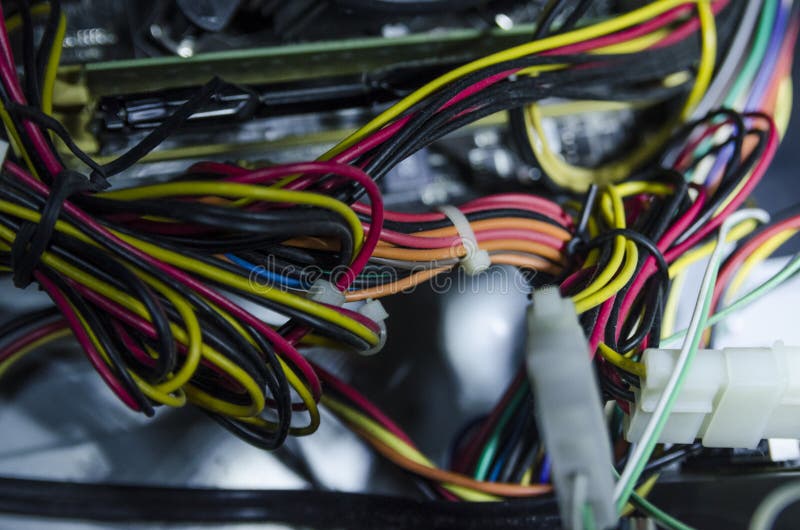 Open Computer Power Supply Unit with Dust Stock Image - Image of ...