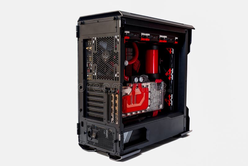 Open Your Computer with a Cooling System, Processor, Video Card, Card ...