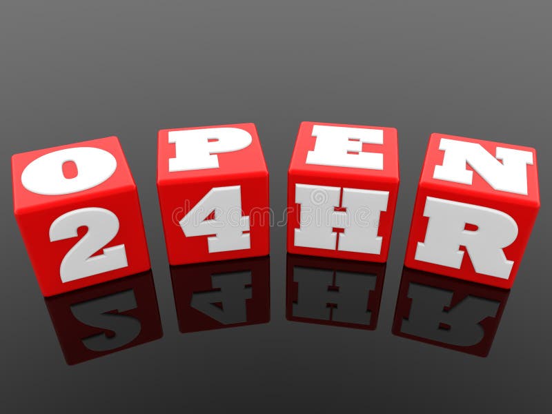 Open Concept on Red Cubes on Black Background Stock Illustration ...