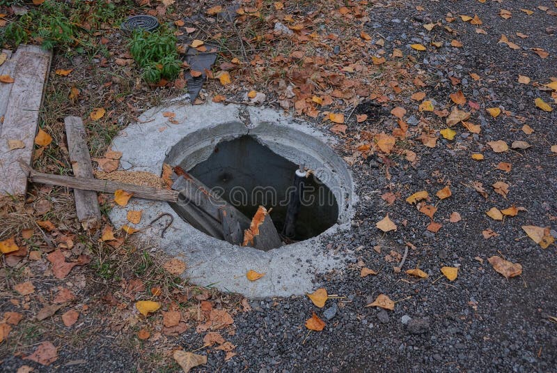 The open sewer stock image. Image of dirty, hatch, outdoor - 39595683