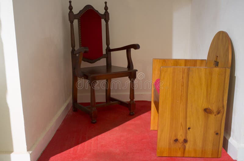 Open confessional corner stock photo. Image of christian - 279592332