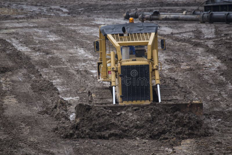 Open Construction Work Site with Heavy Machinery Equipment Construction ...
