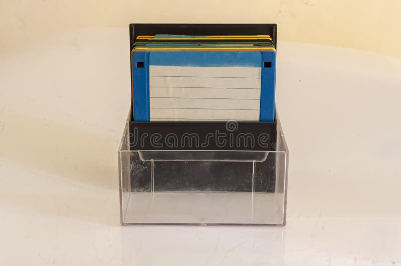 An Open Container of Floppy Diskettes Stock Photo - Image of protect ...