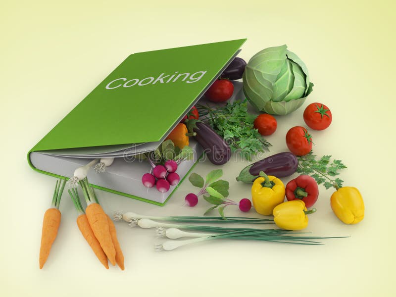 Open cookbook. stock illustration. Illustration of fall - 46677373