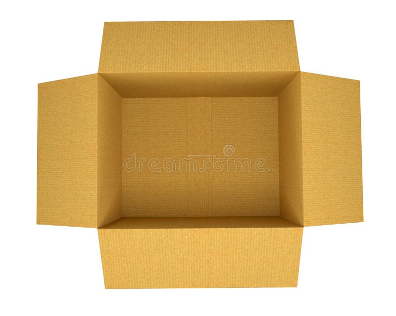 Open Corrugated Cardboard Box Stock Photo - Image of ship, object: 81208998