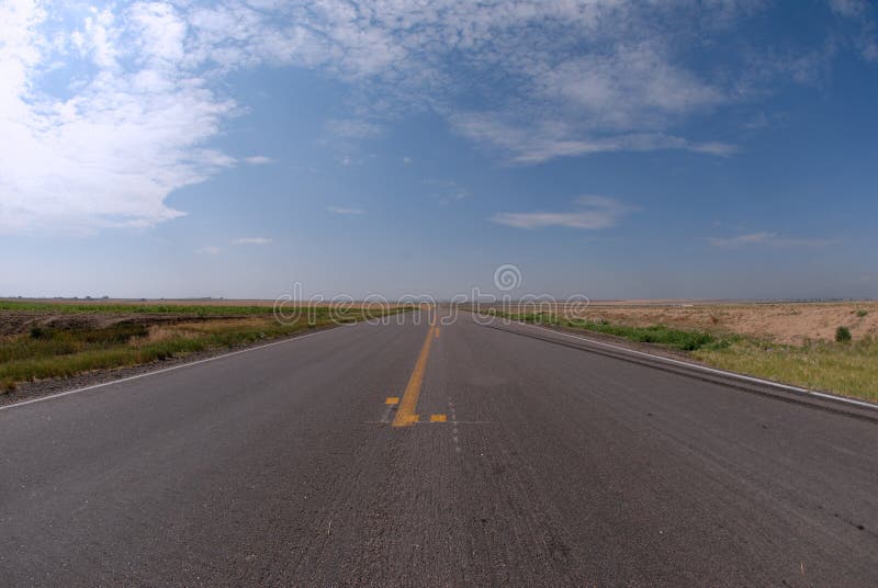 Open Country Road stock photo. Image of barren, deserted - 1189292