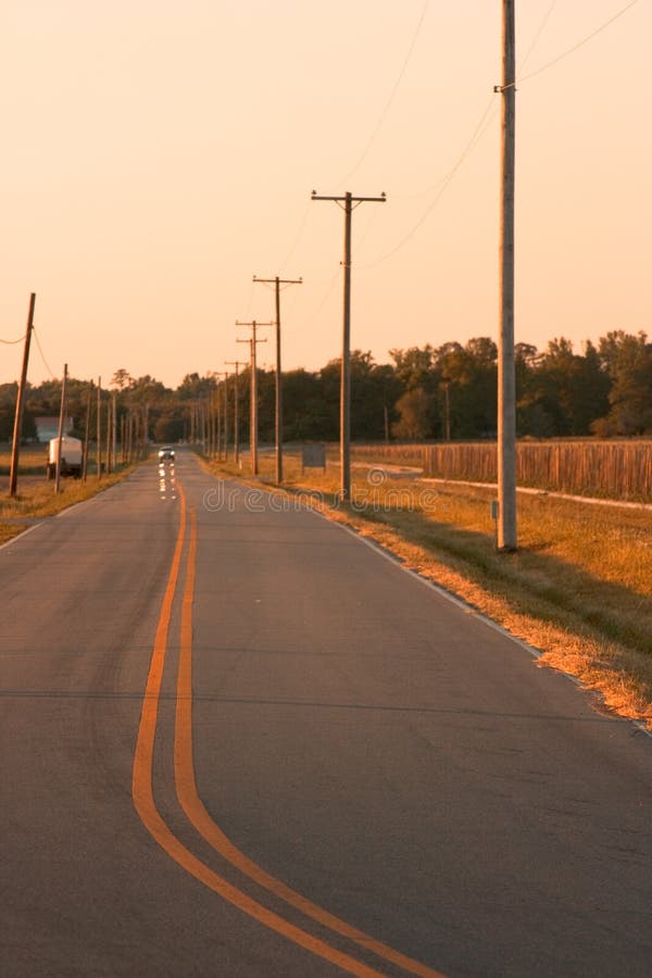 Open country road stock photo. Image of rual, solitude - 2677820