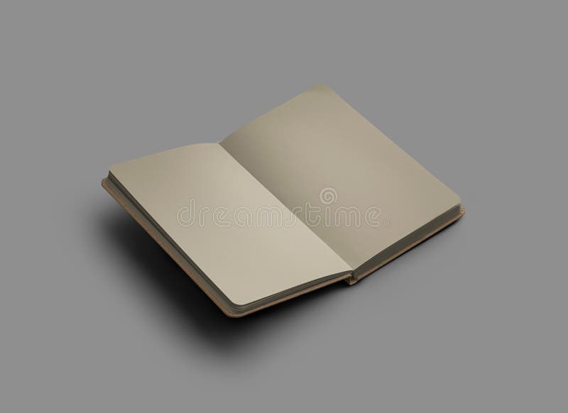 Open Craft Notebook Template with Blank Pages, Stylish Notepad in ...