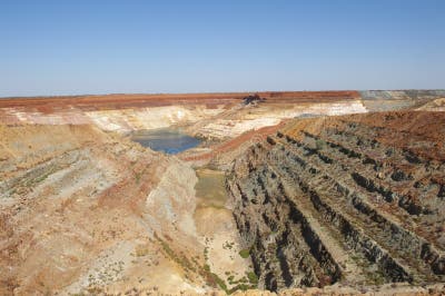 Open Cut Mining Pit Australia Stock Image - Image of environment ...