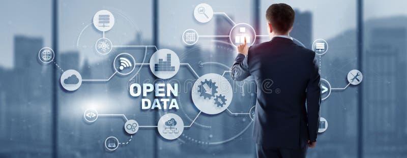 Open Data. Access Concept Modern Technology Stock Illustration ...