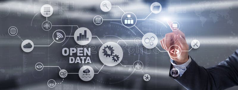 Open Data. Access Concept Modern Technology Stock Photo - Image of ...