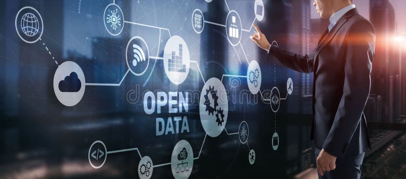 Open Data. Access Concept Modern Technology Stock Photo - Image of ...