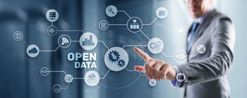 Open Data. Access Concept Modern Technology Stock Illustration ...