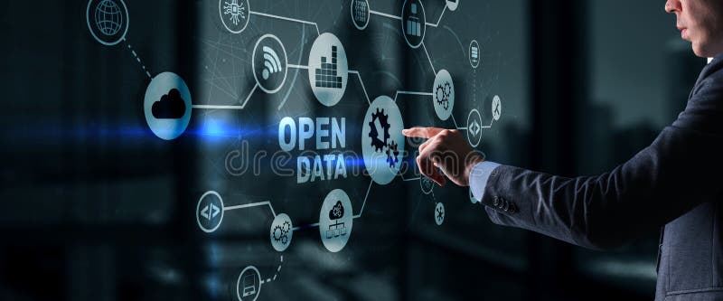 Open Data. Access Concept Modern Technology Stock Illustration ...