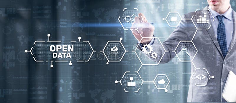 Open Data. Access Concept Modern Technology Stock Photo - Image of icon ...