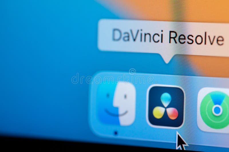 Open DaVinci Resolve App in Macbook Dock Editorial Stock Photo - Image ...