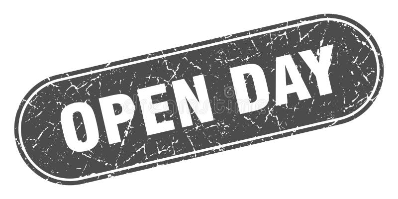 Open Day Sign. Open Day Grunge Stamp Stock Vector - Illustration of ...