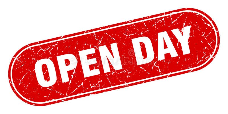 Open Day Sign. Open Day Grunge Stamp Stock Vector - Illustration of ...