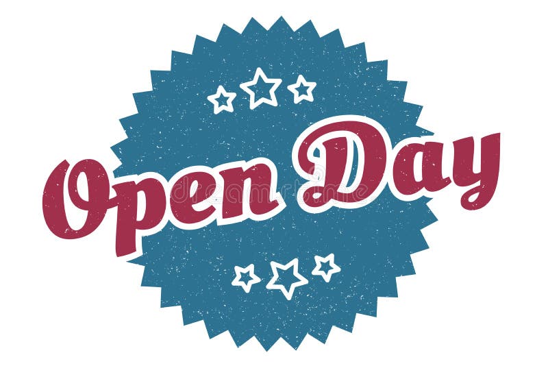 Open Day Sign. Open Day Vintage Retro Label Stock Vector - Illustration ...