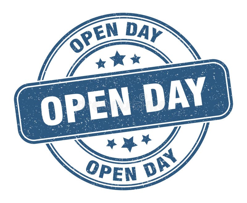Open Day Stamp. Open Day Round Grunge Sign Stock Vector - Illustration ...