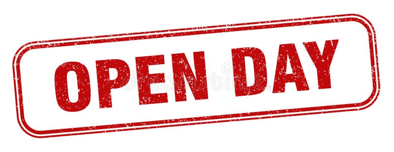 Open Day Stamp. Open Day Square Grunge Sign Stock Vector - Illustration ...