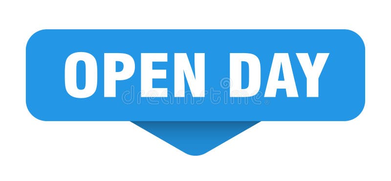 Open Day Sticker. Open Day Sign on Transparent Background Stock Vector ...